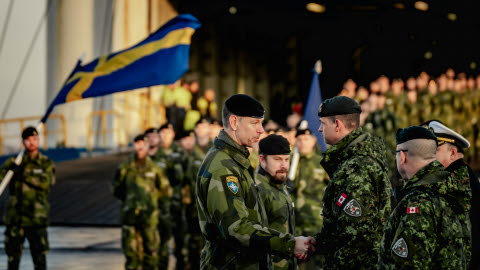 Historic Swedish Force Arrives in Latvia - Swedish Armed Forces
