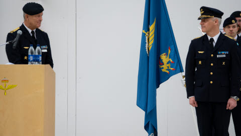 Jonas Wikman tog befälet över flygvapnet - Försvarsmakten