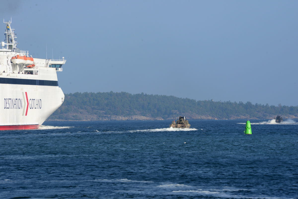 En ovanlig överfart för m/s Gotland - Försvarsmakten