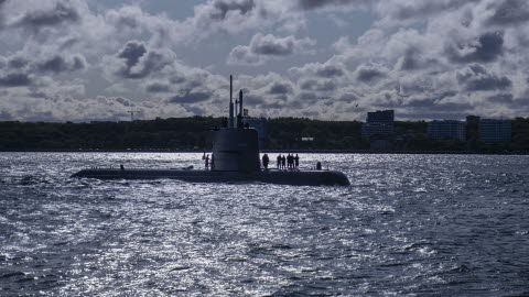 Ubåten HMS Uppland deltar i Baltops 23 - Försvarsmakten