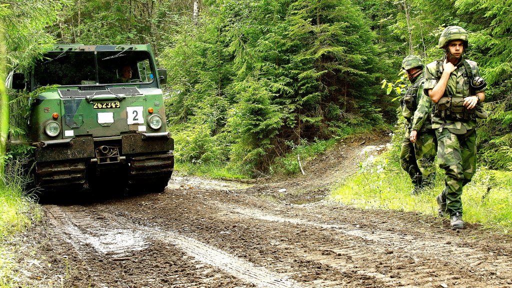 Halkbana och orientering med bandvagn - Försvarsmakten