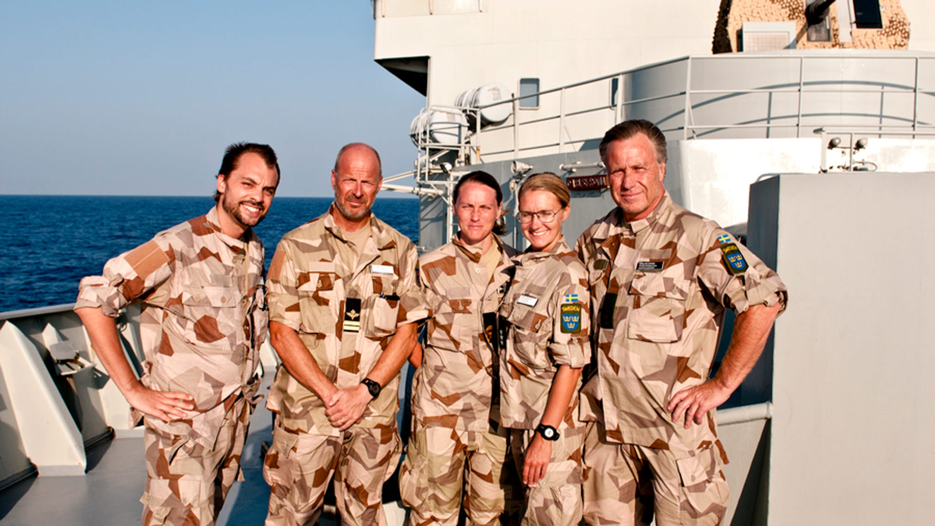 Hemkomstsamtal ombord på HMS Carlskrona - Försvarsmakten