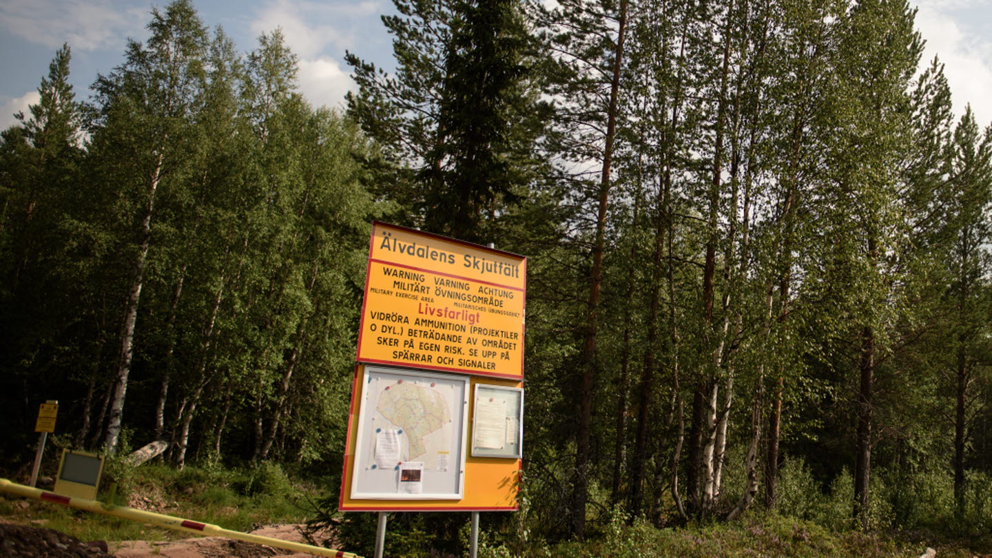Firing ranges and sealed-off areas - Swedish Armed Forces