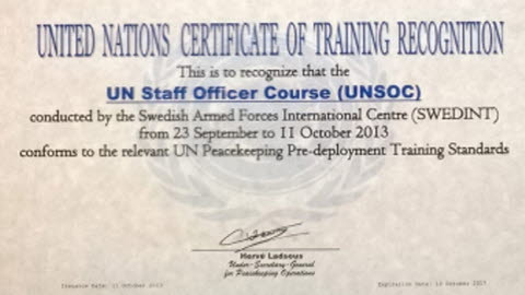 SWEDINT one of the first in the world! - Swedish Armed Forces