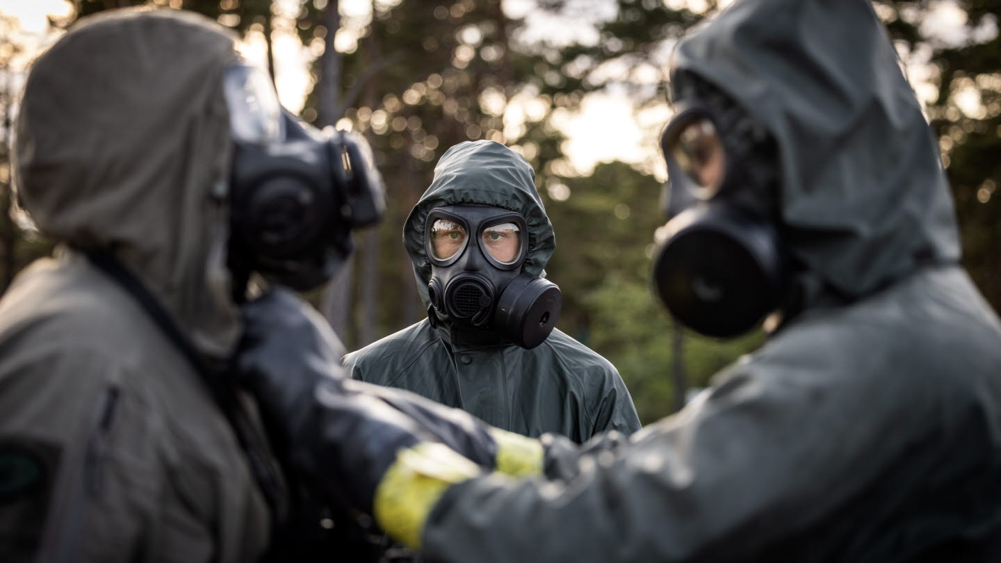 Kemiska stridsmedel i fokus under beredskapskontroll - Försvarsmakten