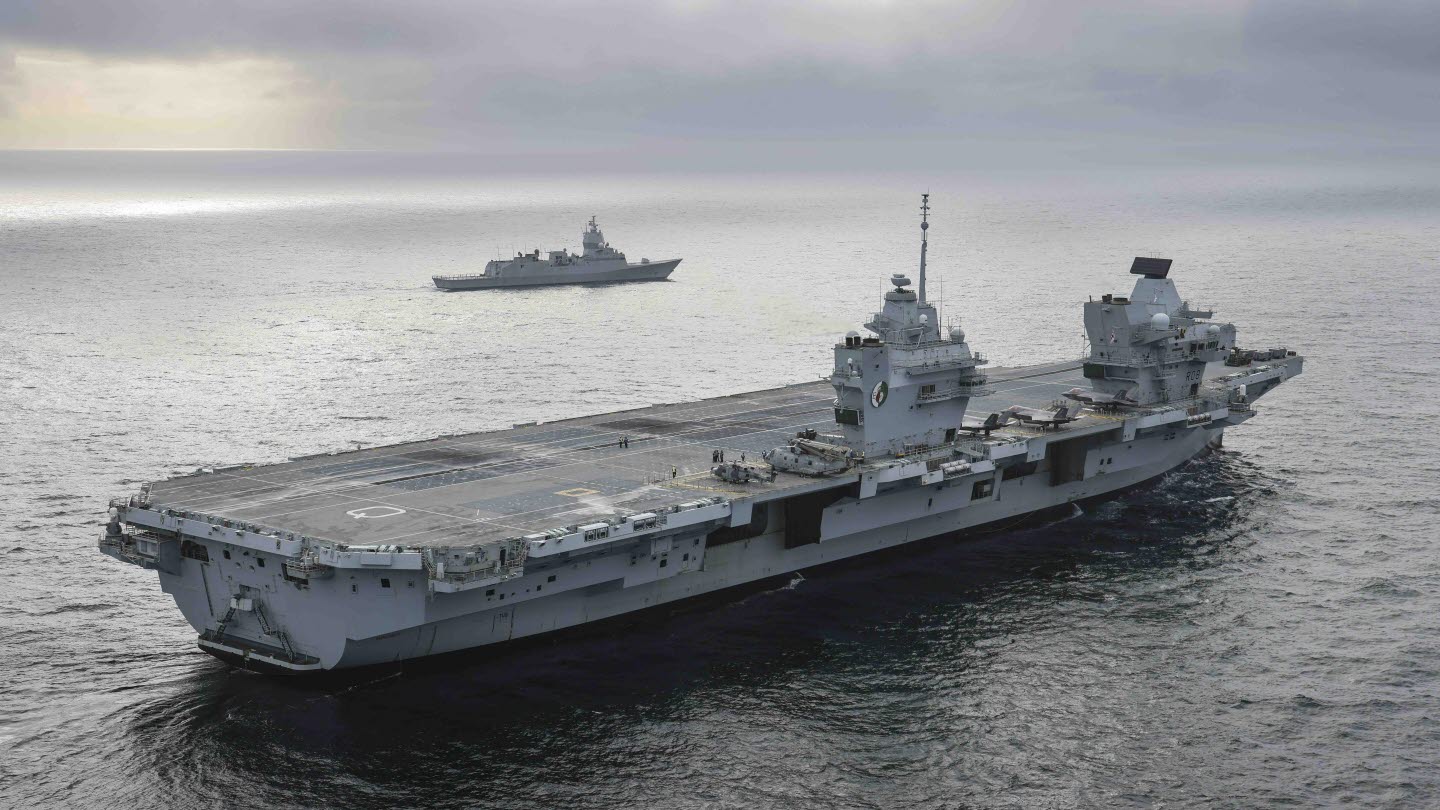 UK aircraft carrier HMS Elizabeth visits Sweden - Swedish Armed Forces