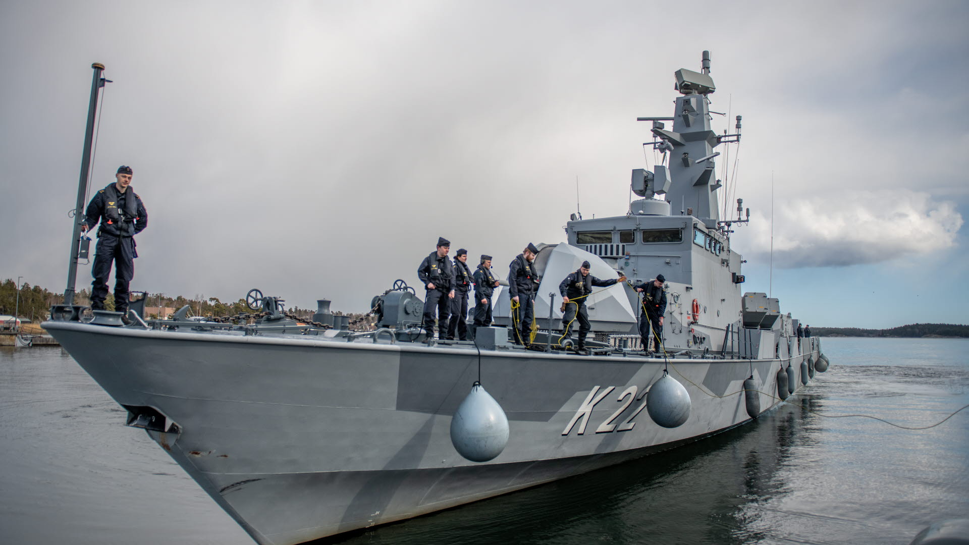 The Navy is reinforced by a corvette - Swedish Armed Forces