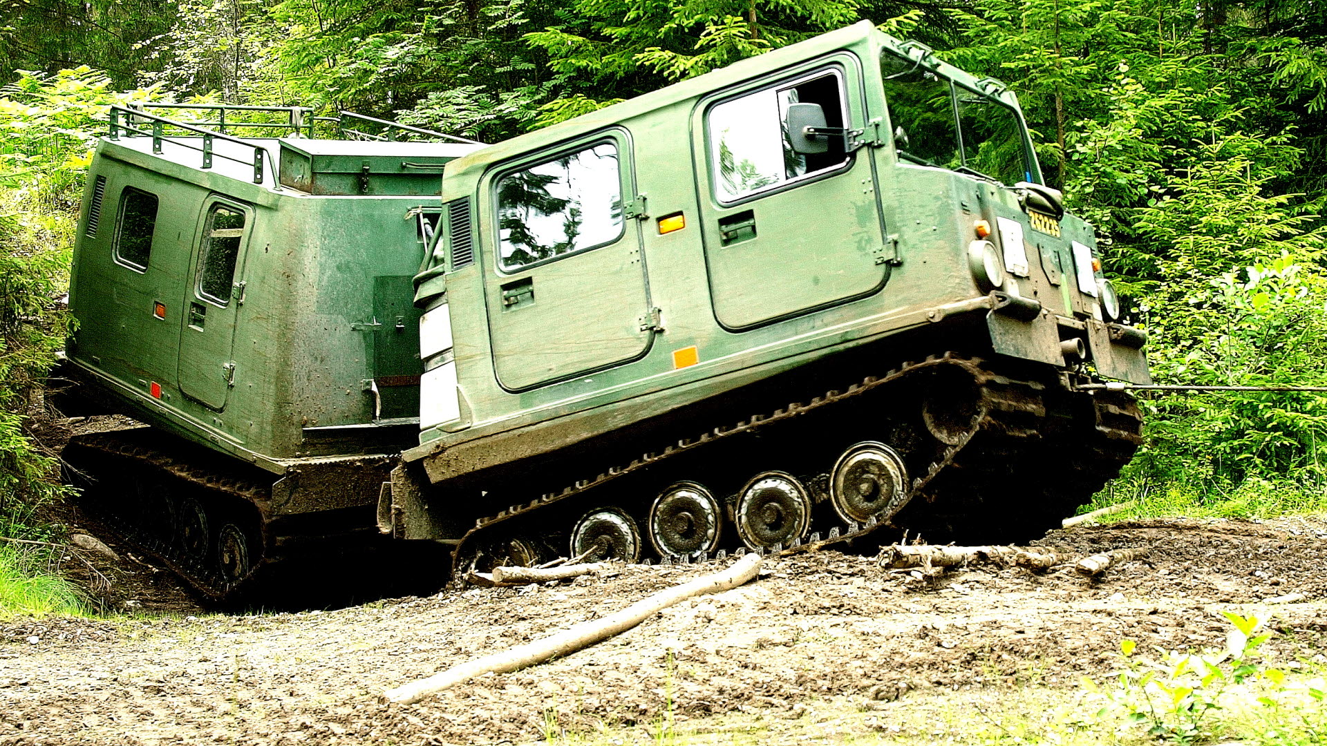 Halkbana och orientering med bandvagn - Försvarsmakten