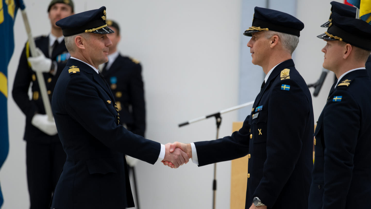 Jonas Wikman tog befälet över flygvapnet - Försvarsmakten