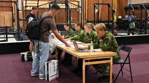 Stort inryck vid Göteborgs garnison - Försvarsmakten