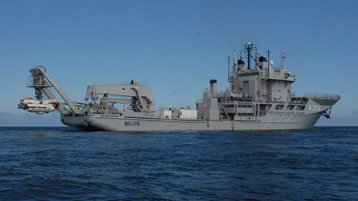 HMS Belos deltar i Nato-övningen Dynamic Monarch 2014 - Försvarsmakten