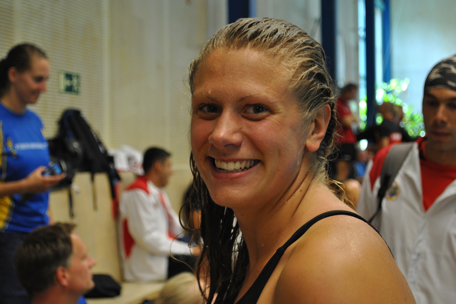 Cecilia Sjöholm winner of the Life Saving Race - Swedish Armed Forces