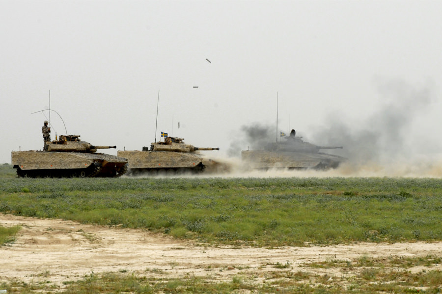 Stridsfordon 90 på plats i Afghanistan - Försvarsmakten