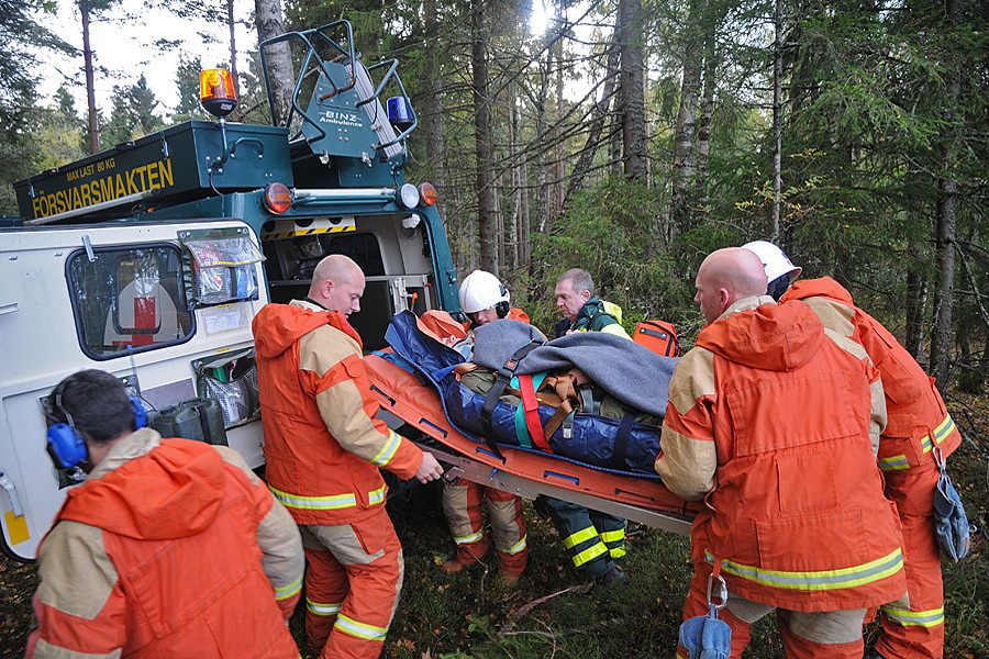 Viktig övning för Flygplatsräddningen - Försvarsmakten