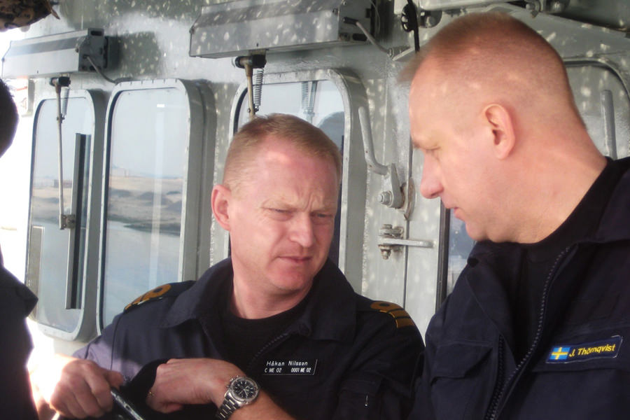 HMS Carlskrona passerade Suezkanalen - Försvarsmakten