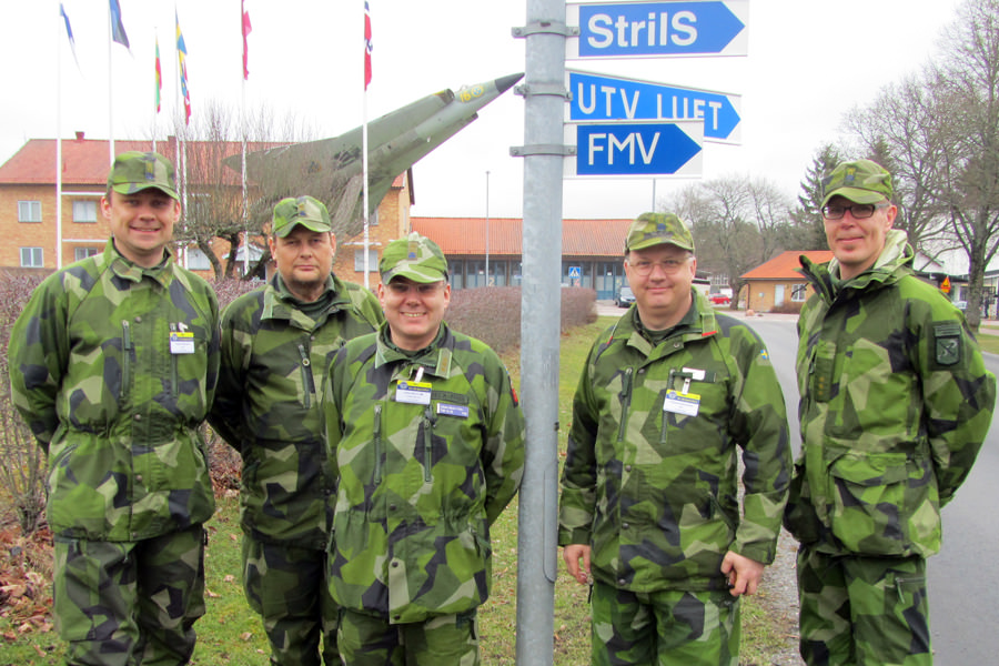 Reservofficerare på stabsövning - Försvarsmakten
